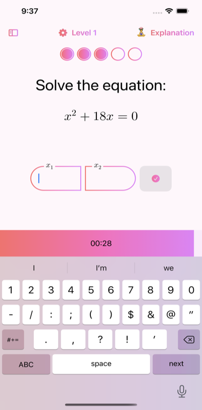 Math Guru - Your mobile mathematical trainer